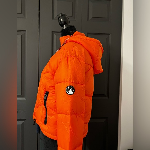 Jackets & Coats | Zyia Active Orange Puffy Coat | Poshmark